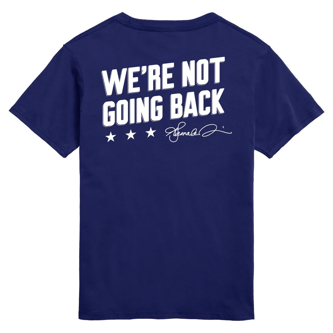 We're Not Going Back Pocket Tee – The Lincoln Project
