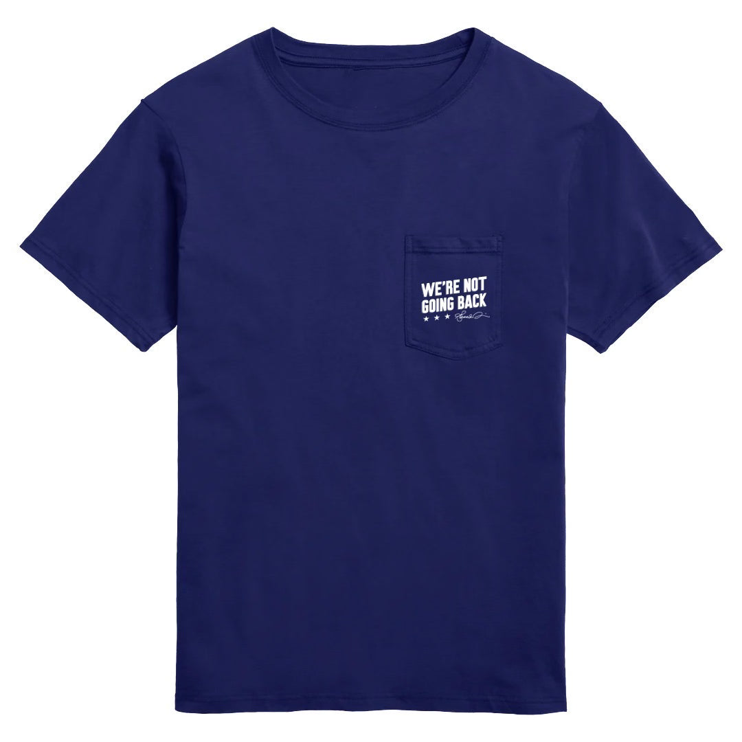 We're Not Going Back Pocket Tee – The Lincoln Project