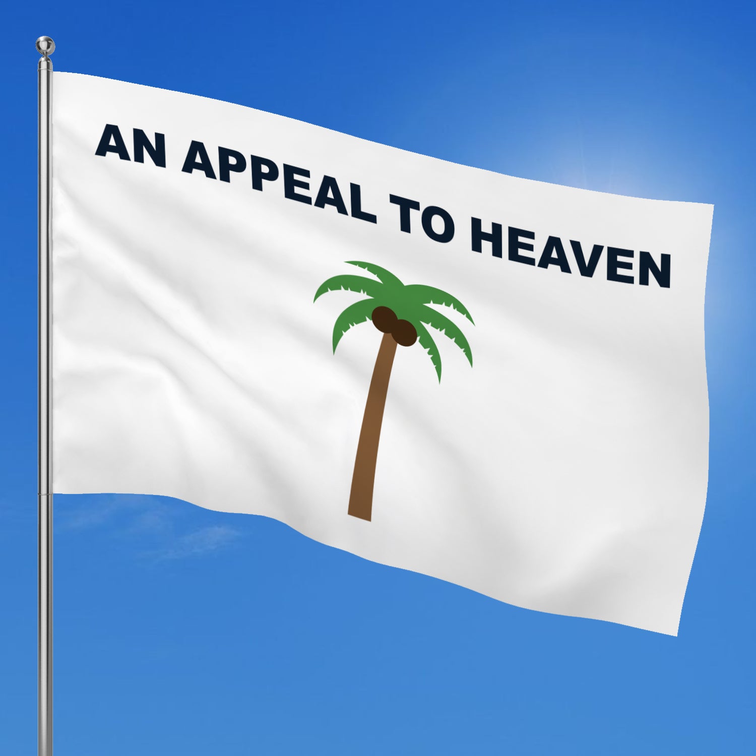 "An appeal to heaven" coconut flag – The Lincoln Project